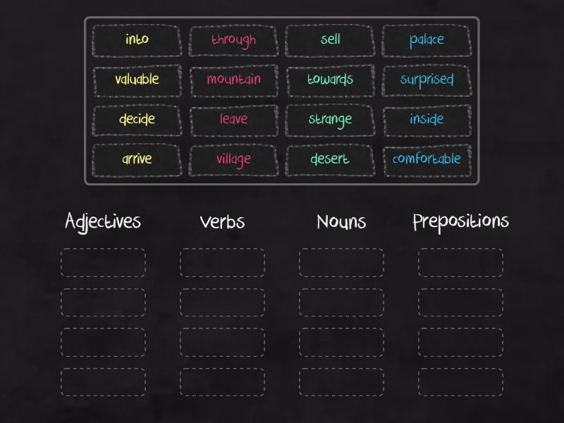 INI 3111 - 6A - WORDS IN A STORY - Group sort