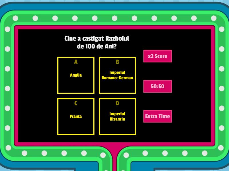 Joc interactiv europa medievala - Gameshow quiz