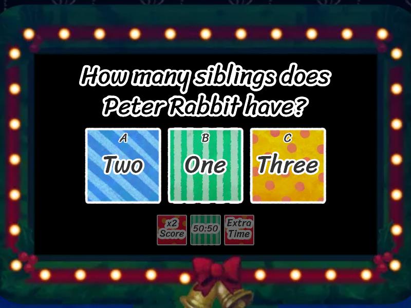 Puppet Show - The tale of Peter Rabbit - Gameshow quiz