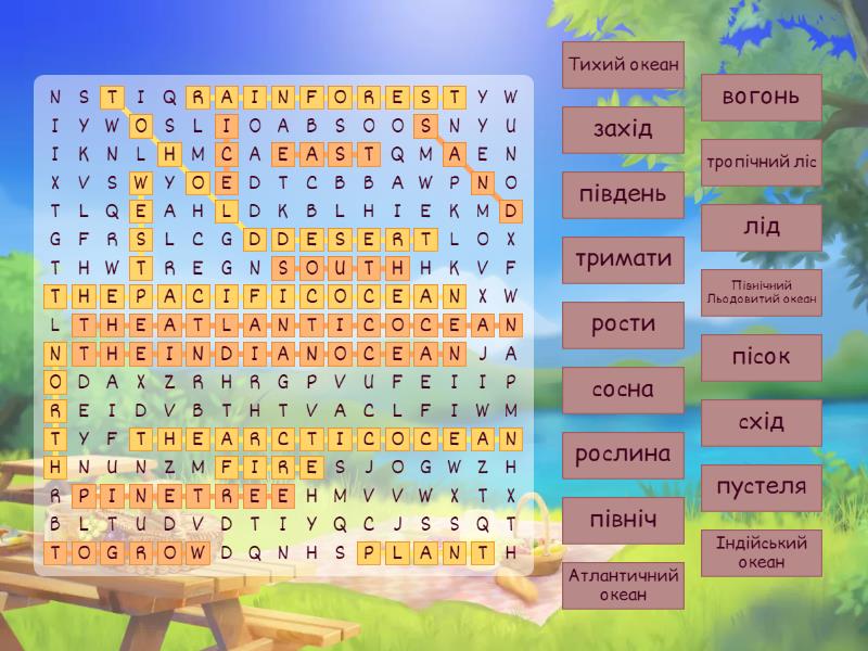 Level 4 Unit 7 lesson 4 - Wordsearch