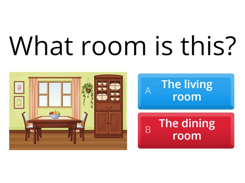 Rooms and furniture - Quiz