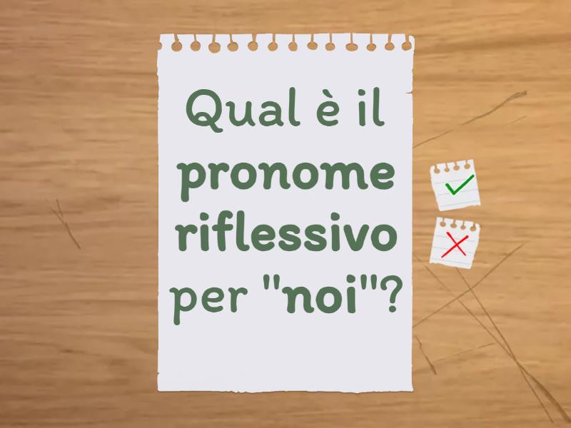 Verbi e pronomi riflessivi in italiano - Fiches de révision