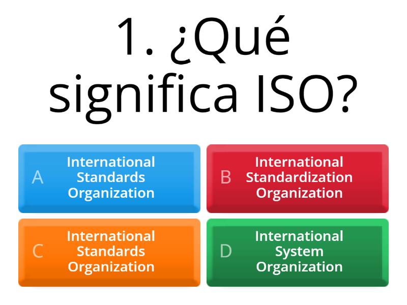 NORMAS ISO - Questionário