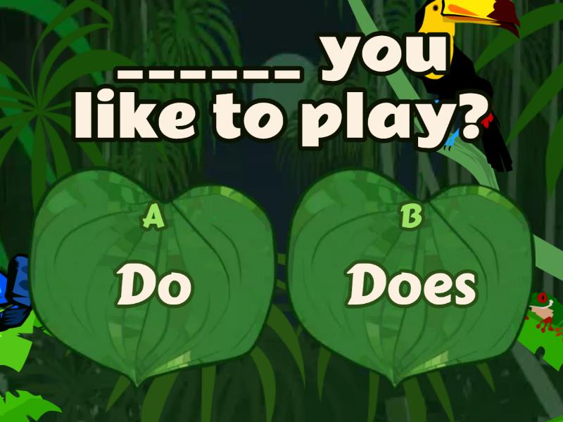 Do/Does Present Simple questions - Quiz