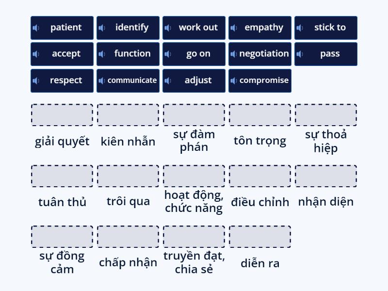 GRADE 10 - TEST 1 - READING 1 - Match up