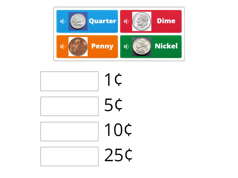 Learning Coins - Match up