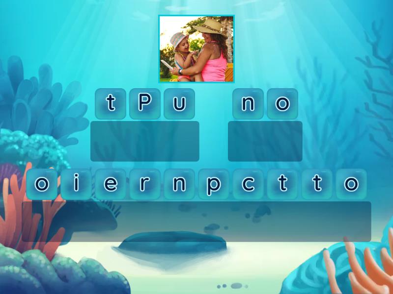 Beach vocabulary - Anagram