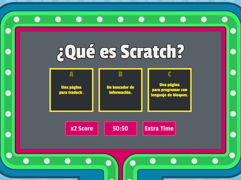 SCRATCH - Gameshow quiz