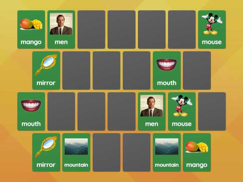 Letter m - Matching pairs