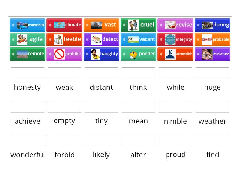 Istation Vocabulary - Match up