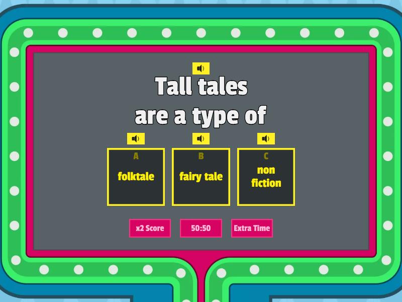 Tall Tales and Paul Bunyan Quiz - Gameshow quiz