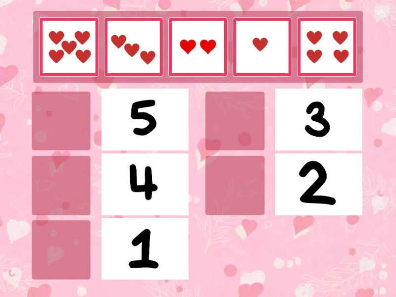 How many hearts? - Match up