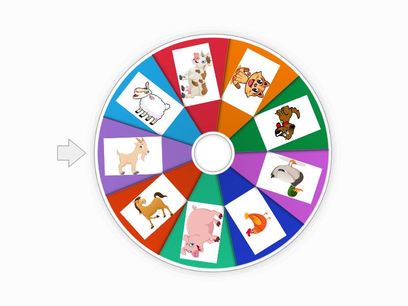 Farm animals Wheel - Random wheel
