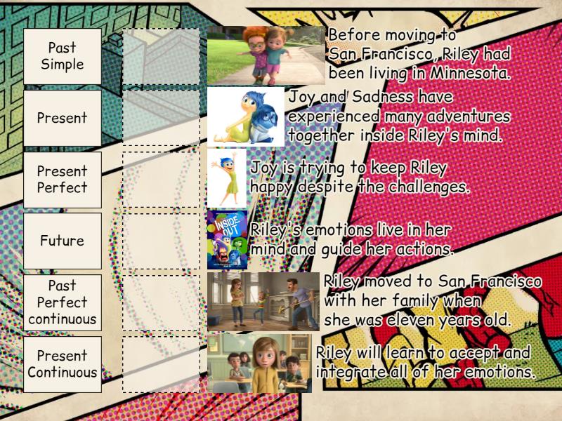 INSIDE OUT 1. SENTENCES - Une las parejas