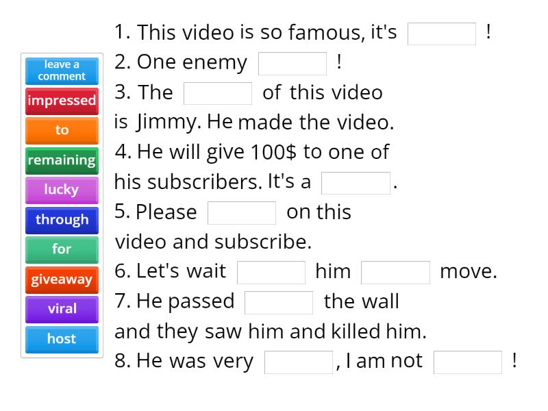 Leo Valorant words - Complete the sentence