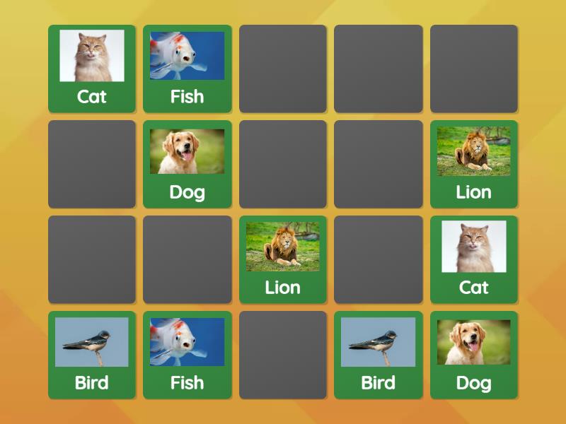 ANIMALS - Matching pairs