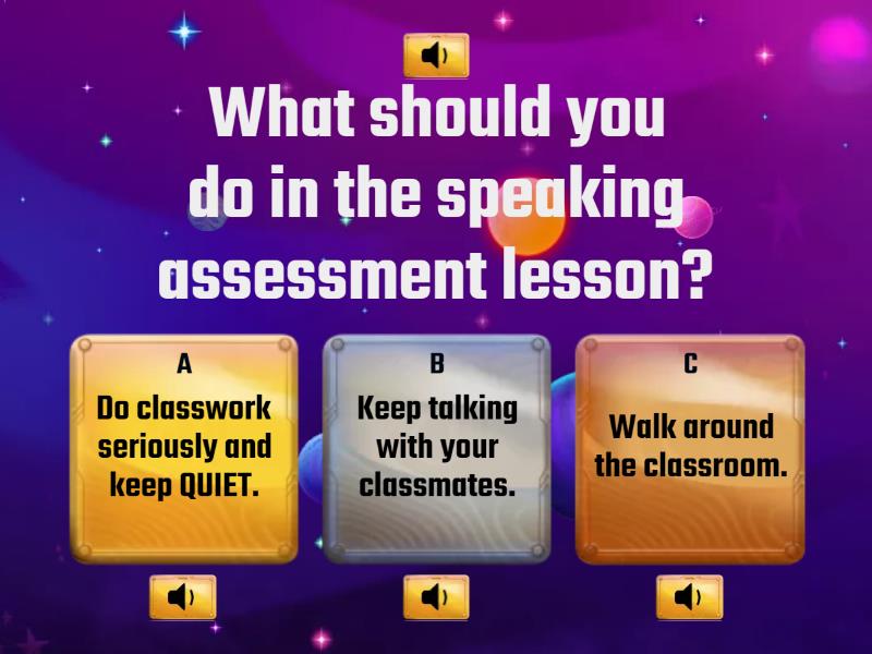 Get Ready for Speaking Assessment (P.1) - Quiz