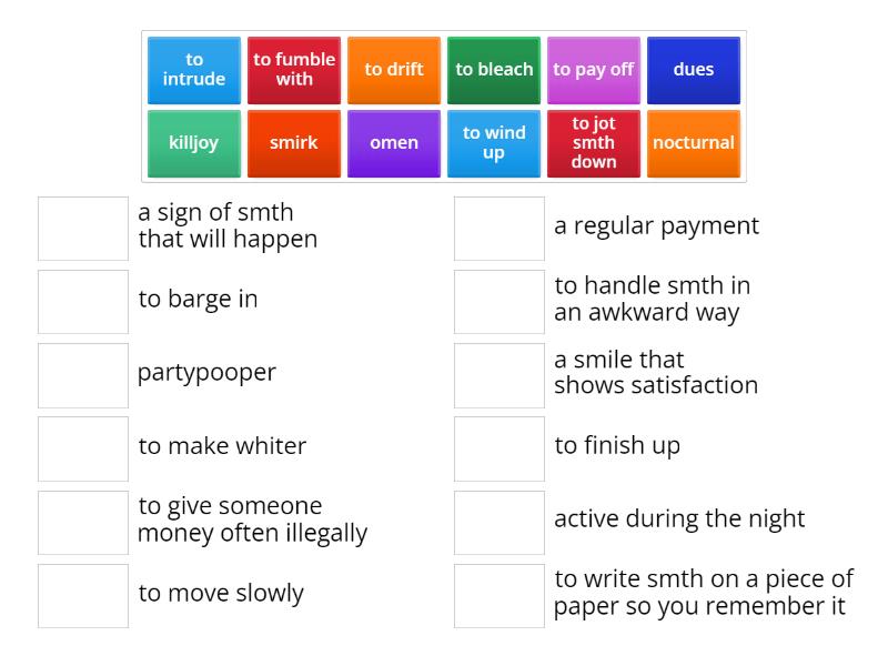 Chapter 6 the Pigman - Match up