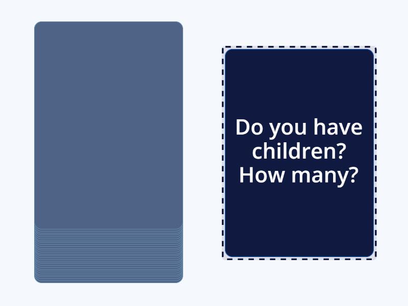 Basic Conversation questions - Speaking cards