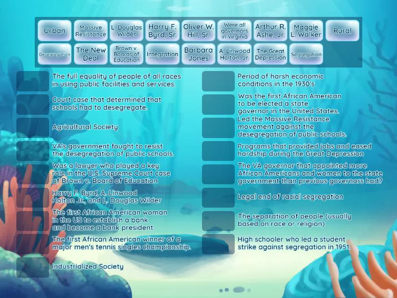 VA Studies SOL Review - Match up