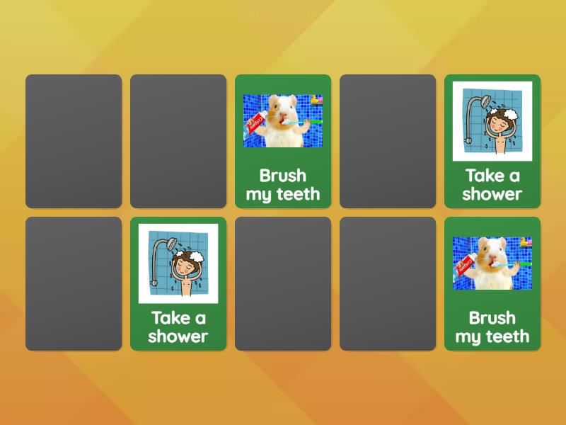 Memory game: Morning routine! - Matching pairs