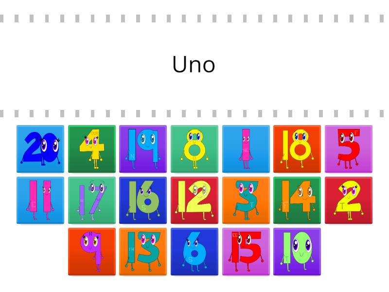 Numberbuddies pars full - Find the match