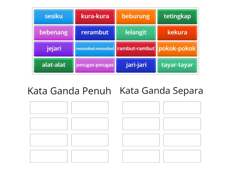Latihan Kata Ganda 1 - Group sort