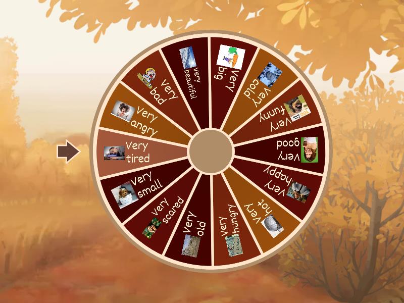 Pictures for adjectives WW3 Unit2 lesson 3 - Random wheel