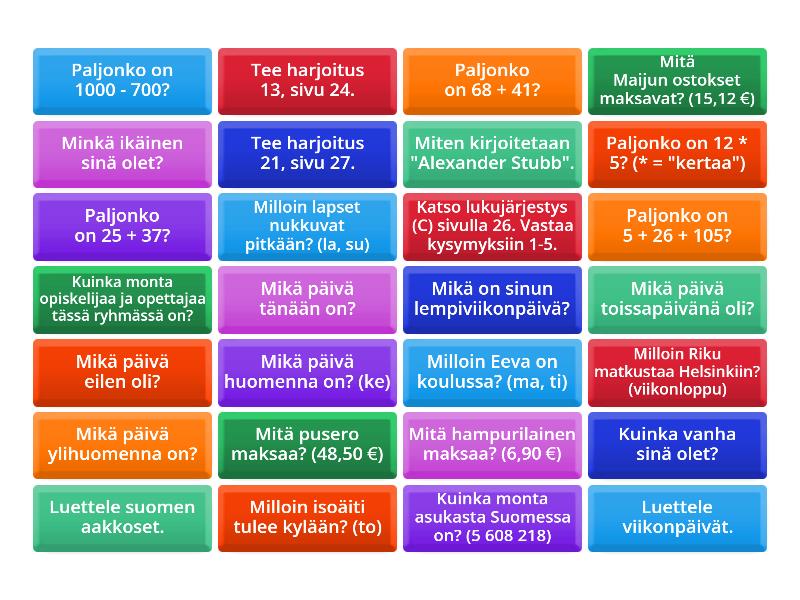 Suomen Mestari 1, kappale 1 - Flip tiles