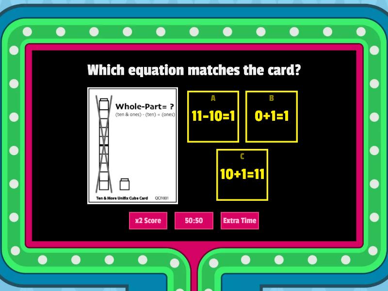 Taking 10 from Teen Numbers - Gameshow quiz