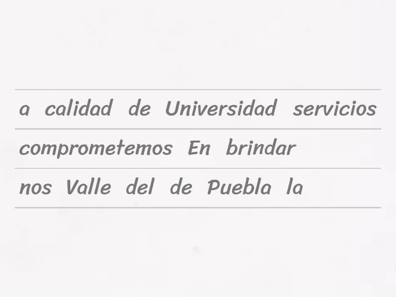 Política de Calidad - Unjumble