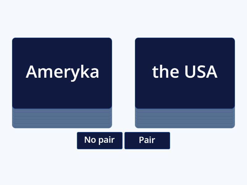 Countries - eng/pol - Pair or No Pair
