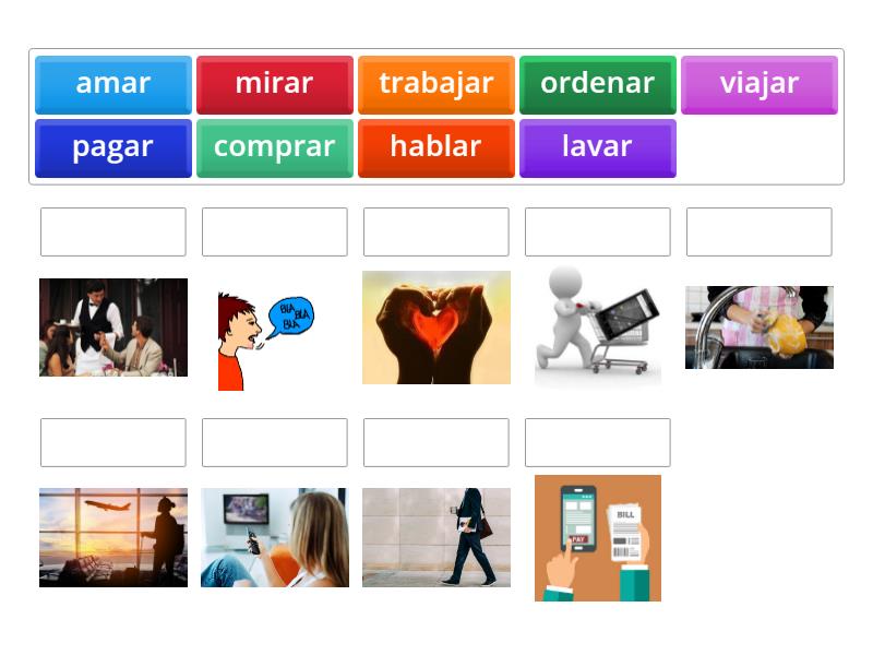 verbos con ar - Match up