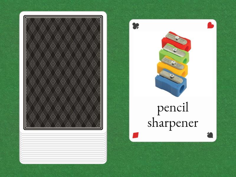 starter unit Classroom objects with pronunciation - Speaking cards