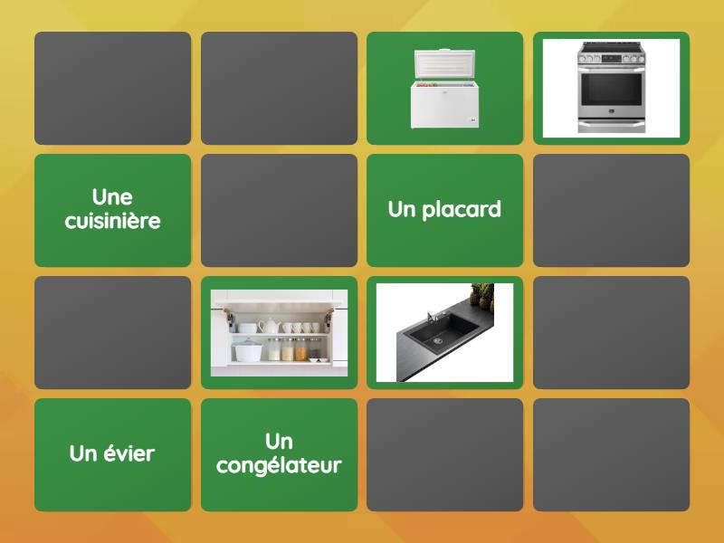 Dans la cuisine - Matching pairs