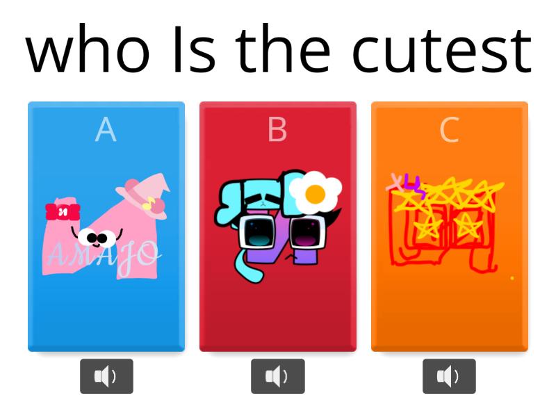 Who is the cutest - Quiz