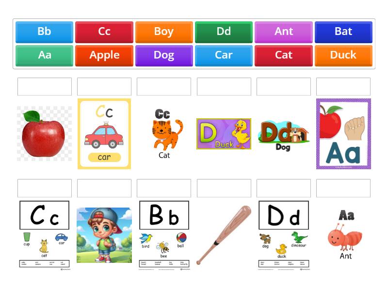 Alphabet Practice - Une las parejas