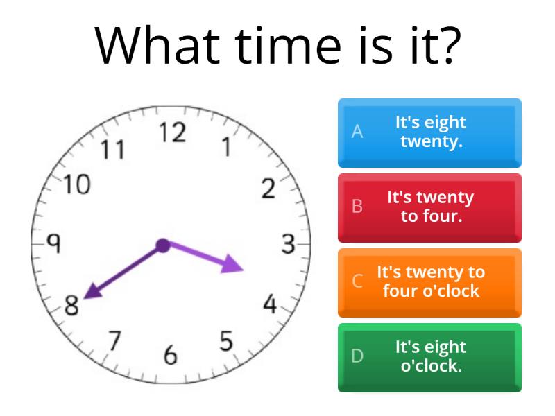 What time is it? - Quiz