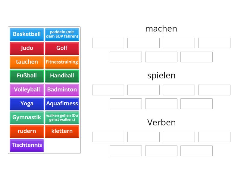 L06_Machen_spielen_verben - Group sort