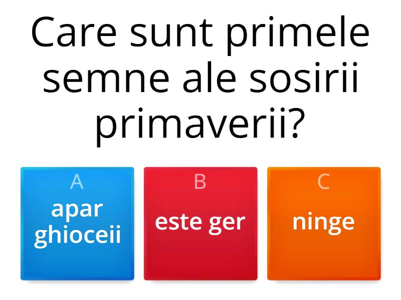 primavara - Quiz