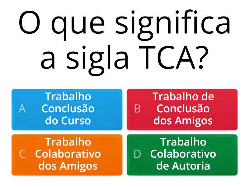 Projeto TCA 2021 - Quiz
