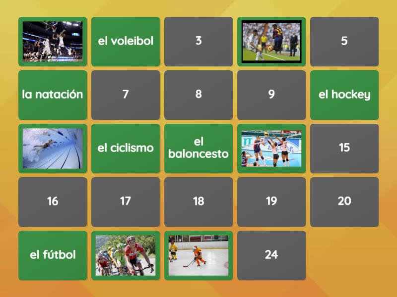 Los deportes - Matching pairs