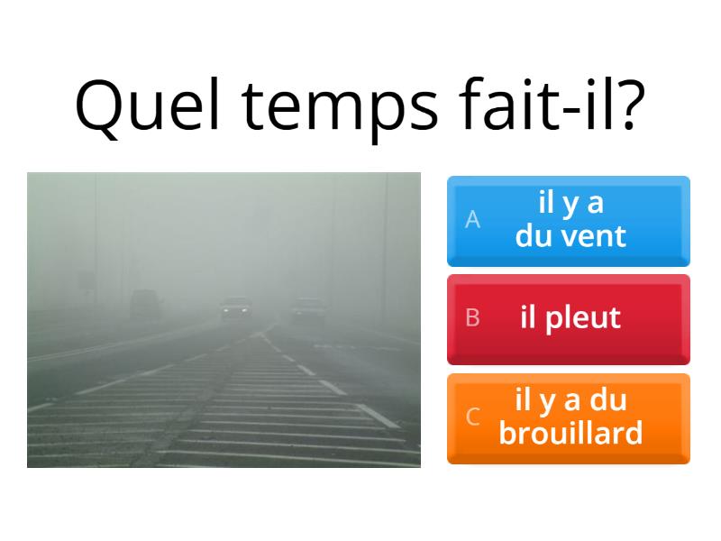 La météo - Quiz