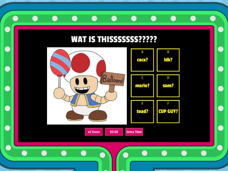 Guess the Character Quiz!!!!! - Gameshow quiz Guess the Character Quiz!!!!! - Gameshow quiz