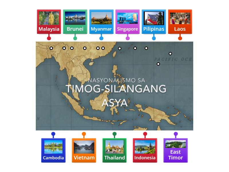 Timog-Silangang Asya - Labelled diagram
