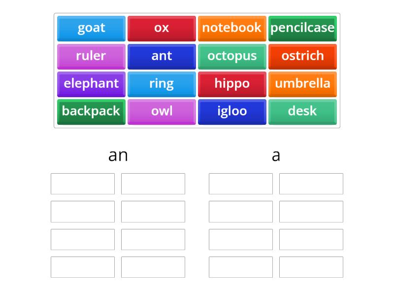 Sorting Articles A An Group Sort