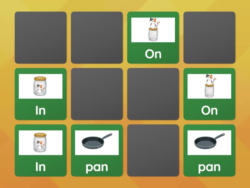 ORT - POP! (vocabulary) - Matching pairs