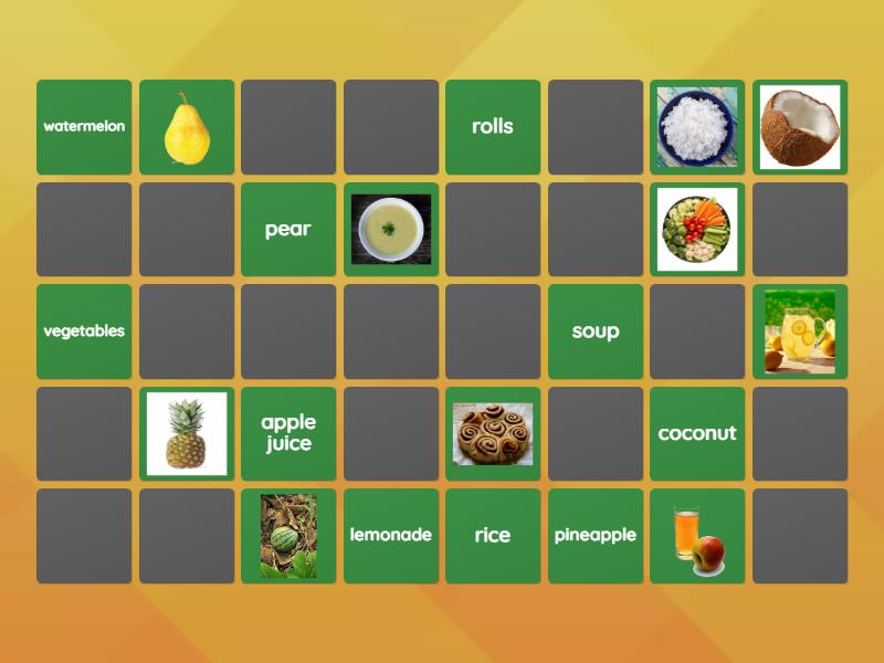 S3A. unit 2 picnic - Matching pairs