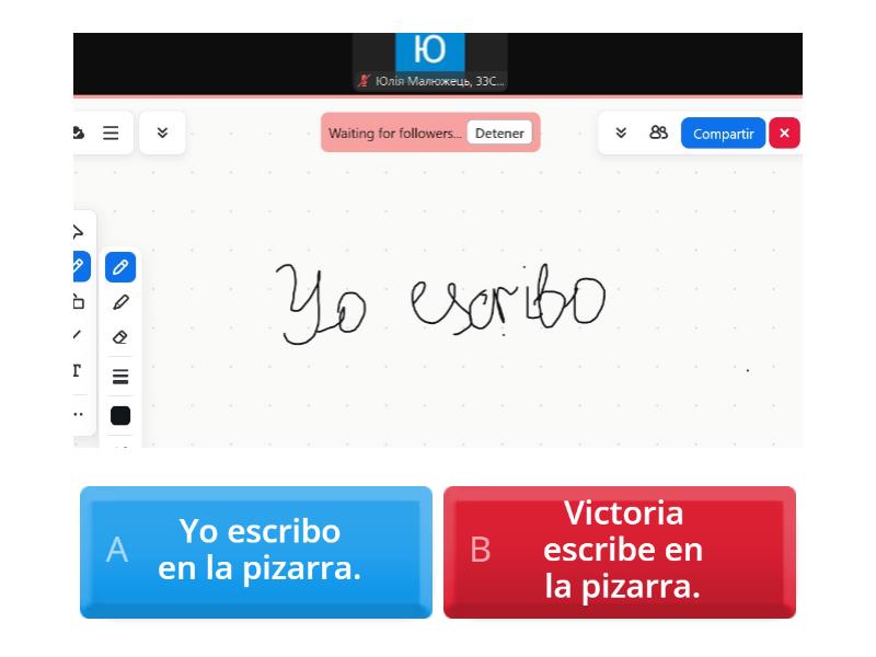 En la clase de español. - Quiz