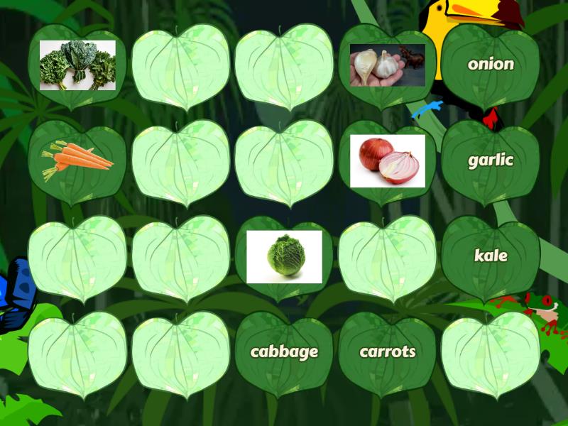 P.2 OLE vegetables - Matching pairs